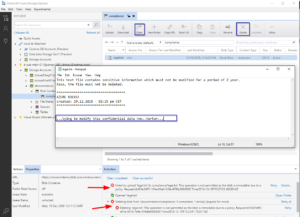 Immutable (WORM) Blob Storage on Azure